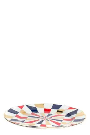 BITOSSI Porcelain Tray With Gold Detailing