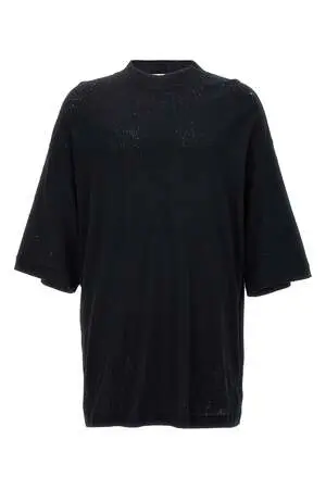 1017-ALYX-9SM Distressed Oversized' T-shirt - Black