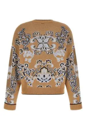 TWINSET Jacquard Wool Blend Sweater