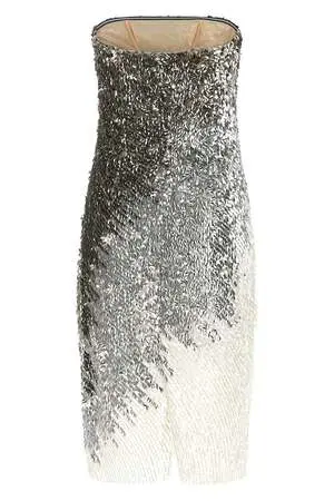 Elisabetta Franchi Metallic Tulle Dress