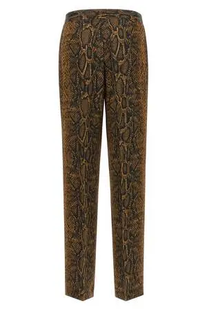 TWINSET Python Print Trousers