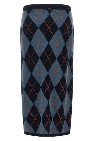 TWINSET Argyle Knit Skirt