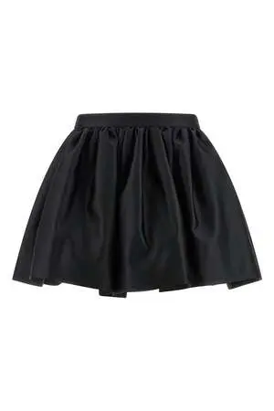 Rabanne Mini Skirt With Structured Pleats - Black