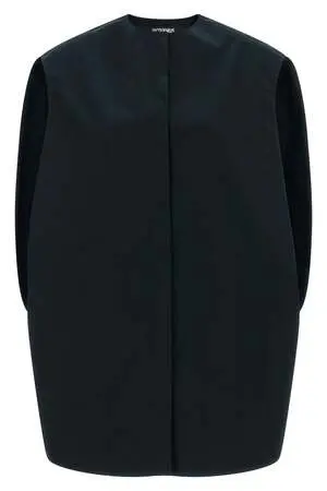 Jacquemus Mini Dress With Cape Detail - Blue