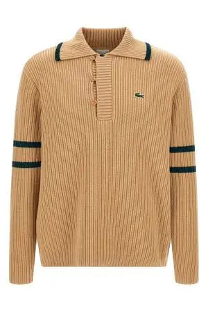 Lacoste Archive Edition' Camel Sweater - Beige