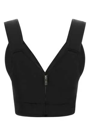 TOTEME Cropped Top With Branded Zip