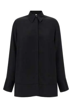 TOTEME Shirt With Concealed Placket - Black