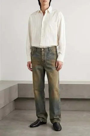 Jacquemus Straight Jeans With Dirty Wash Effect
