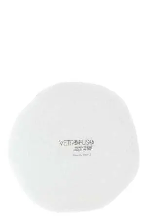 VETROFUSO Avorio Forma Organica Con Bordo' Plate