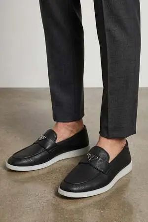 Prada Loafer With Enamel Triangle Logo