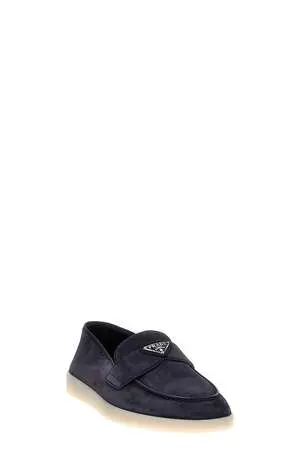 Prada Loafer With Enameled Triangle Logo