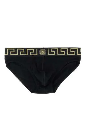 Versace Briefs With Greca Waistband