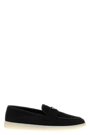 Prada Loafer With Translucent Rubber Sole - Black