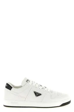Prada Sneakers With Enamel Triangle Logo - White