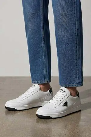Prada Sneakers With Enamel Triangle Logo