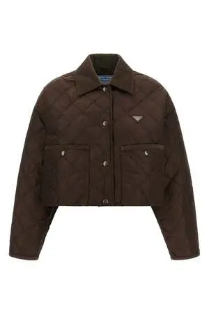 Prada Re-nylon Blouson - Brown