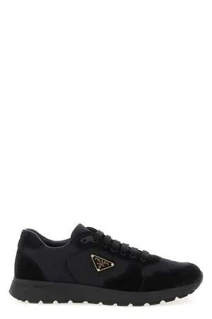 Prada Prax 2.0 Sneakers With Triangle Logo - Black