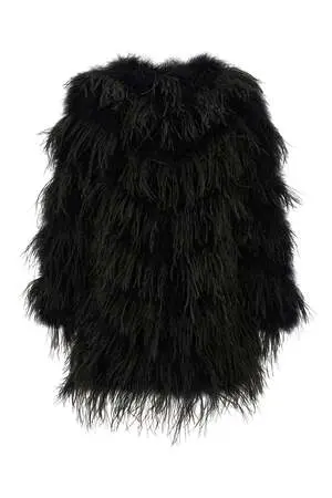 YVES SALOMON Feather-effect Caban