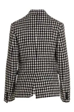Versace Single-breasted Blazer With Logo Patch