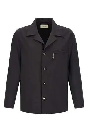 SECOND / LAYER Shirt With Charm Detail - Gray