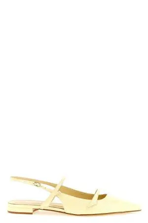 ALEXANDRE BIRMAN Patent Leather Slingbacks - Yellow