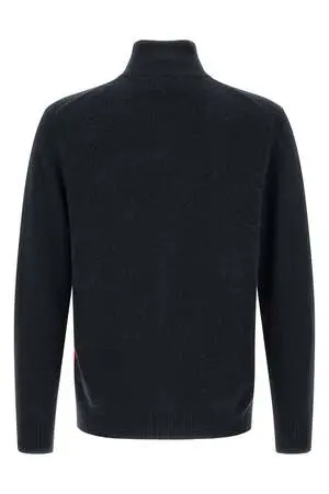 BALLANTYNE Classic Diamond Intarsia Cardigan