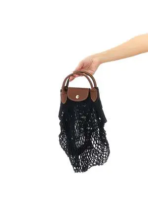 Longchamp Cotton Mesh Shoulder Bag