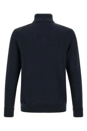 BALLANTYNE Classic Diamond Intarsia Cashmere Turtleneck Sweater