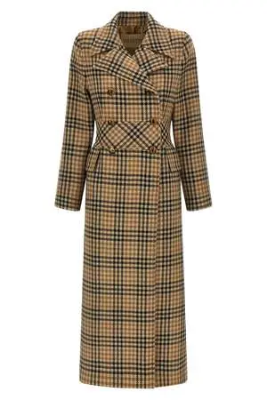 Valentino Garavani Coat 'houndstooth - Brown