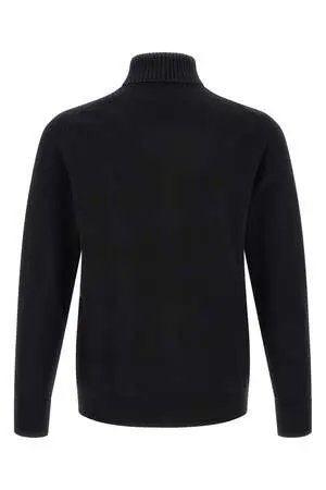 BALLANTYNE Classic Diamond Intarsia Turtleneck Sweater
