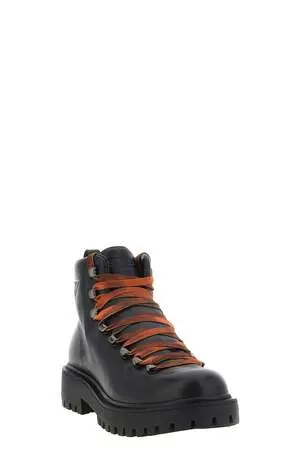 Prada Lace-up Ankle Boots With Metal Hardware