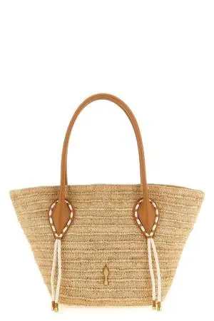 CHRISTIAN LOUBOUTIN Venus Basket' Large Shopping Bag - Beige