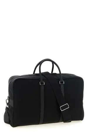 Prada Travel Bag With Enameled Triangle Logo
