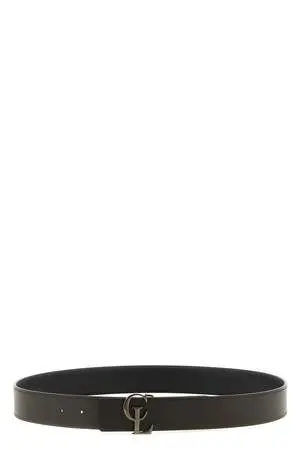 CHRISTIAN LOUBOUTIN Reversible Belt Ruthenium Neocl Buckle