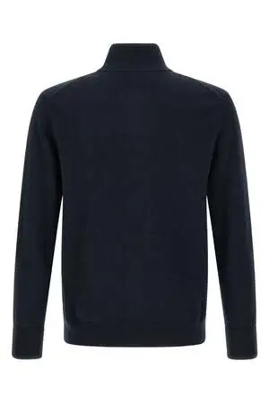 BALLANTYNE Intarsia Zip Cardigan 'classic Diamond