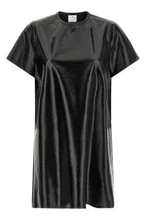 COURREGES Courrèges Mini Dress With Vinyl-effect Finish
