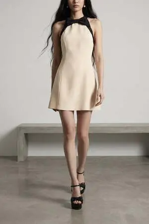 Valentino Garavani Halterneck Mini Dress With Bow