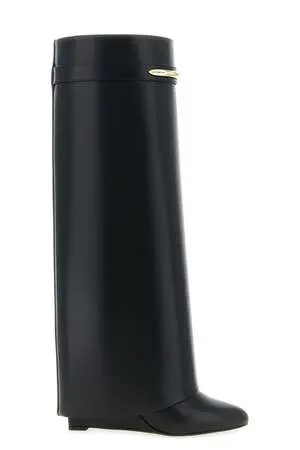 Givenchy Knee-high Boots With Metal Clasp - Black