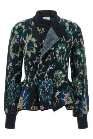 NUDE Peplum Cardigan - Multi
