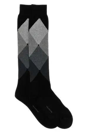 BALLANTYNE Argyle Socks - Black