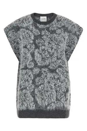 NUDE Jacquard Knit Sweater - Gray