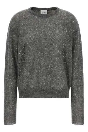NUDE Micro Sequin Knit Sweater - Gray