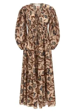 Zimmermann Dress 'ascension Tie Billow Maxi - Multi