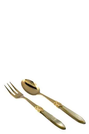 RIVADOSSI Laura Oro' Serving Set - Beige