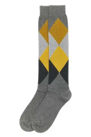 BALLANTYNE Argyle Socks - Gray