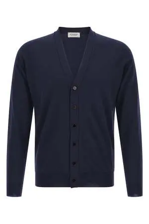 John Smedley Bradrick' Cardigan - Blue