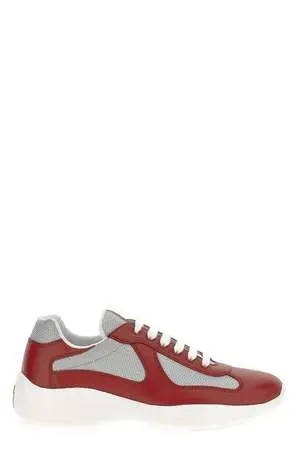 Prada Sneaker America's Cup With Technical Mesh - Red