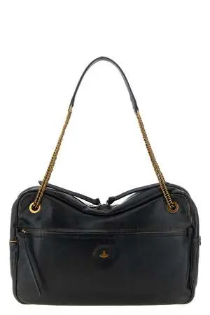 VIVIENNE WESTWOOD Dolce' Large Shoulder Bag - Black