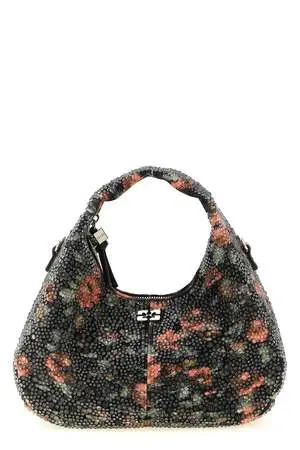GANNI Mini Hobo Flowers' Handbag - Multi