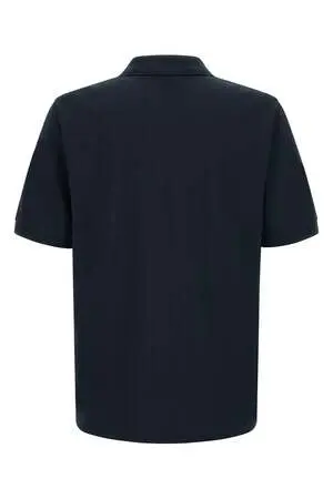 Hugo Boss Cotton Jacquard Polo With Johnny Collar